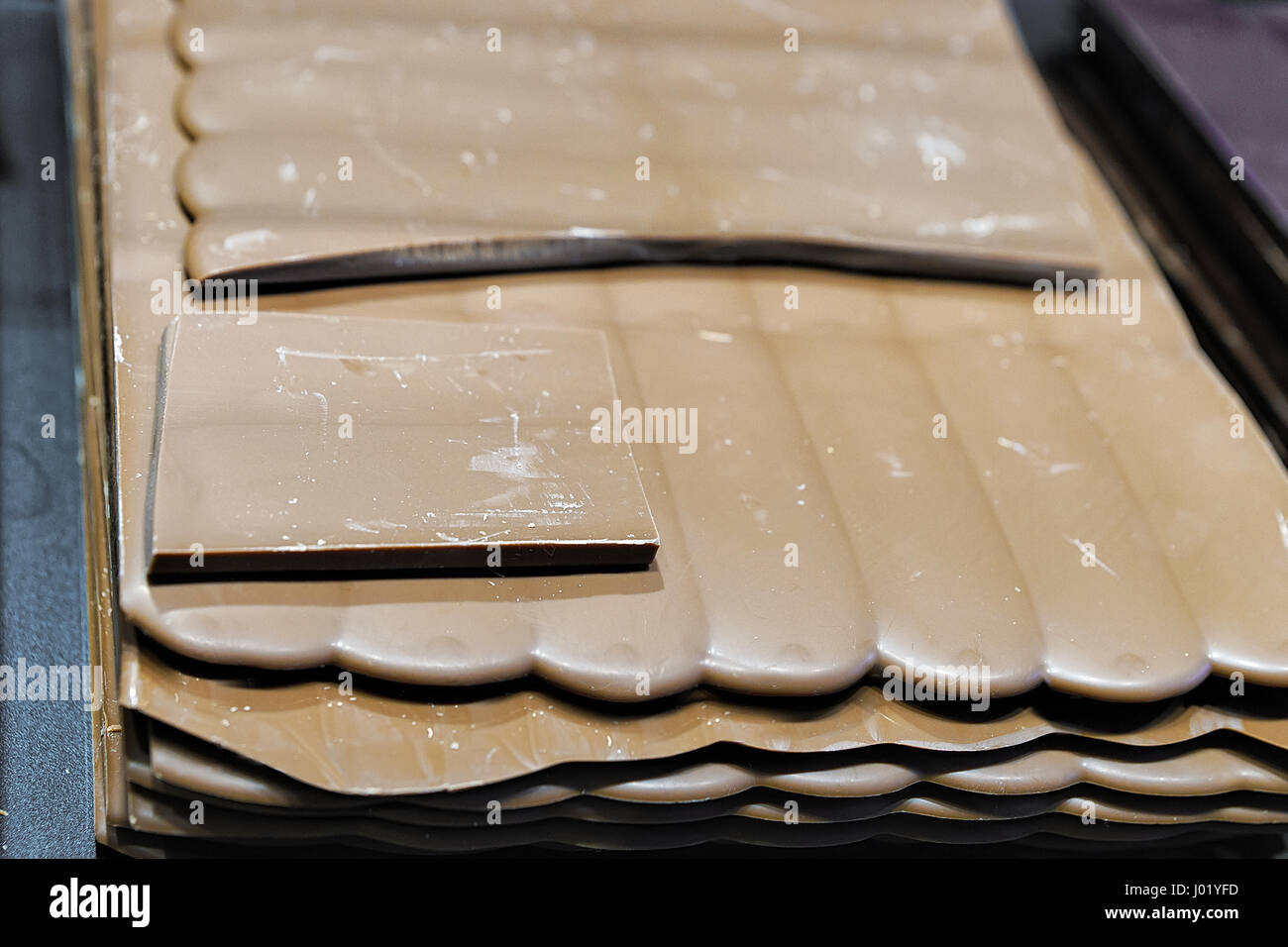 Milk Swiss chocolate bars Stock Photo - Alamy