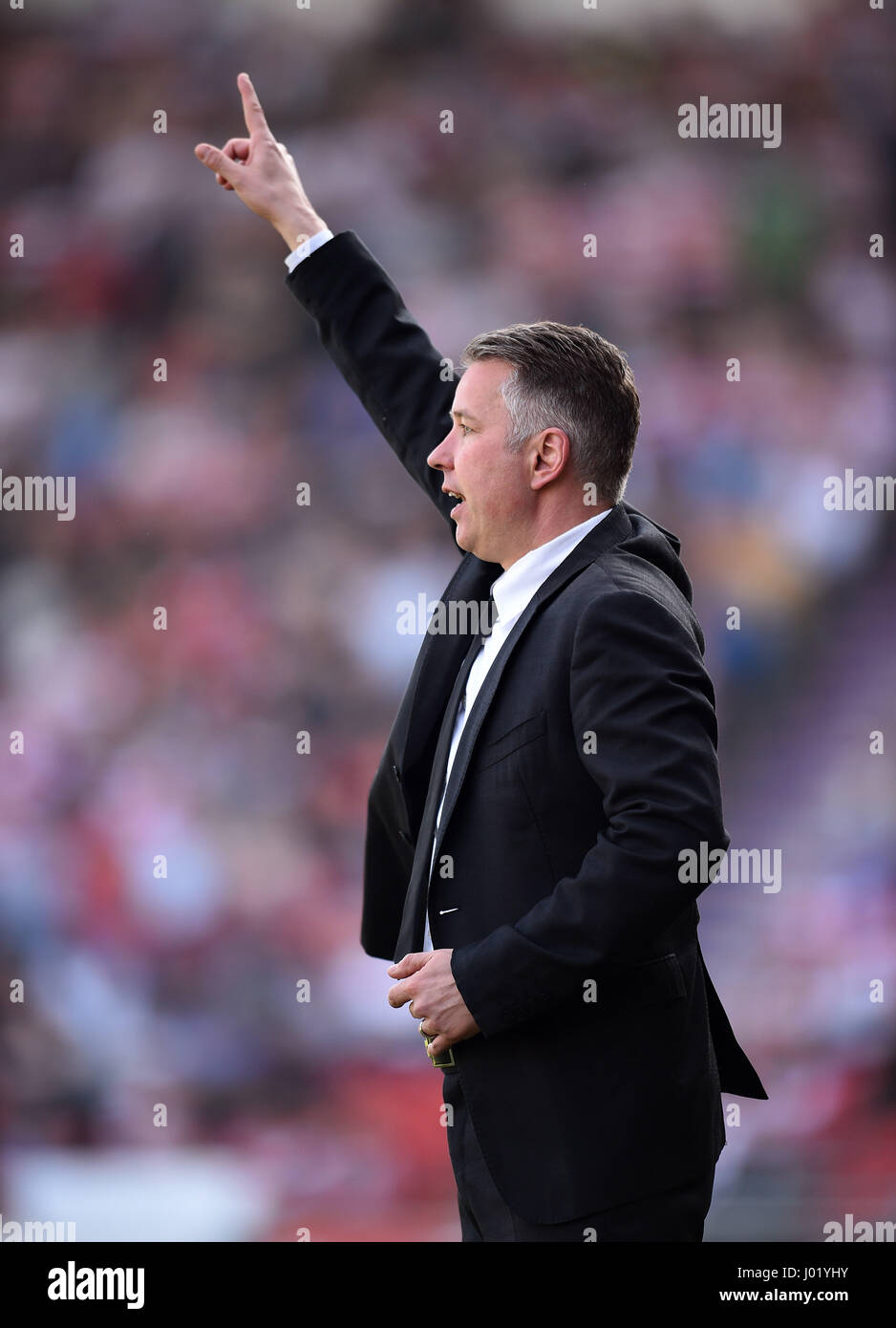Doncaster Rovers Manager Darren Ferguson instructs his players during ...