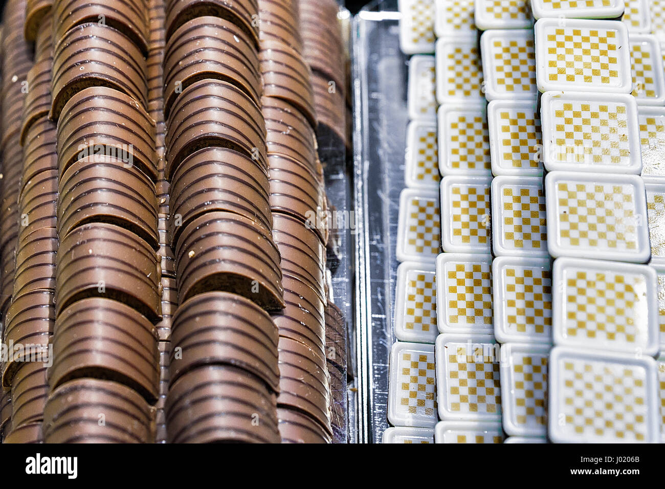 Assortment of Swiss chocolate sweets Stock Photo - Alamy