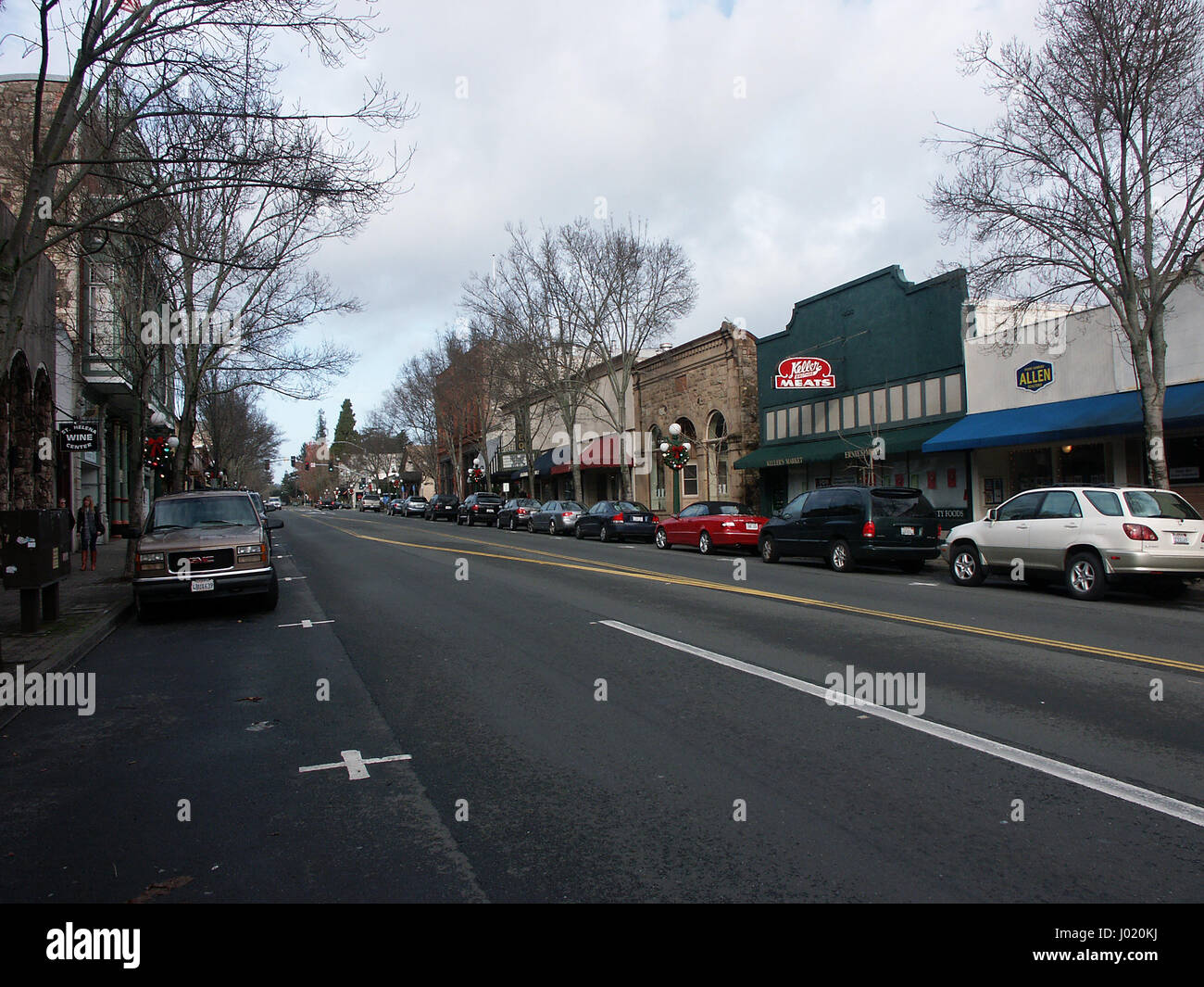 Main Street of St. Helena, CA Stock Photo - Alamy