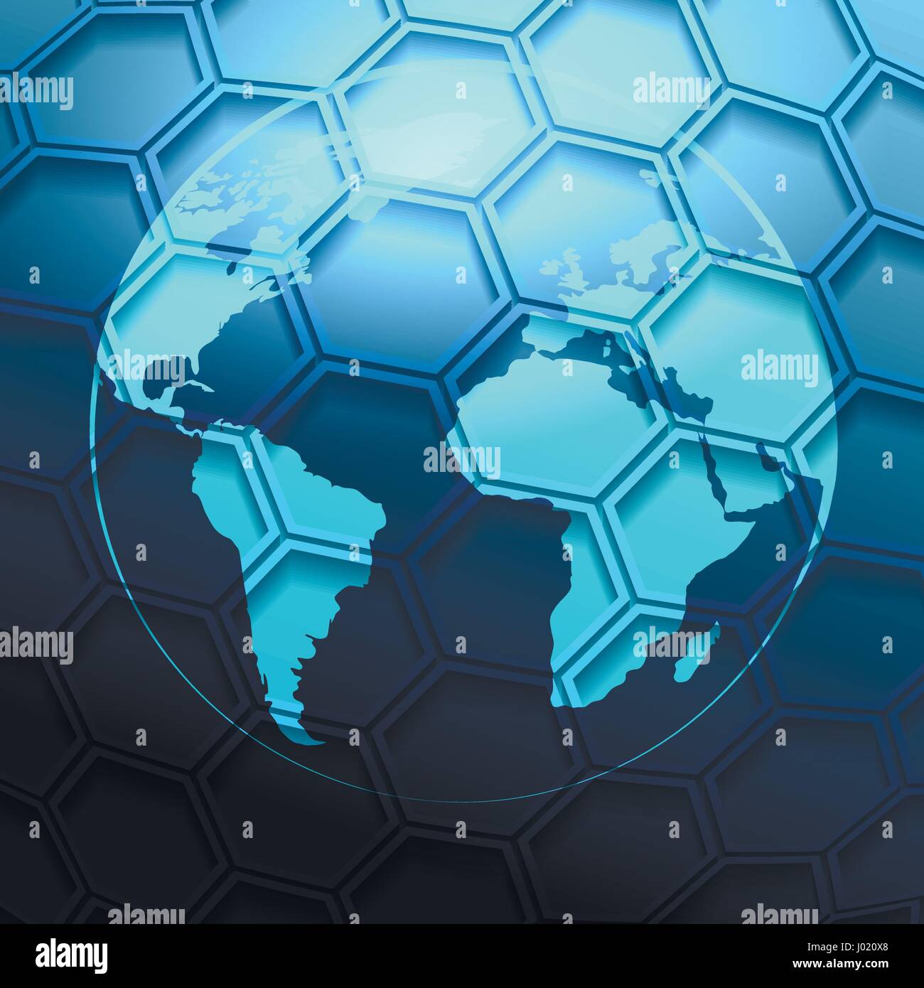 Hexagonal grid Stock Vector Images - Alamy