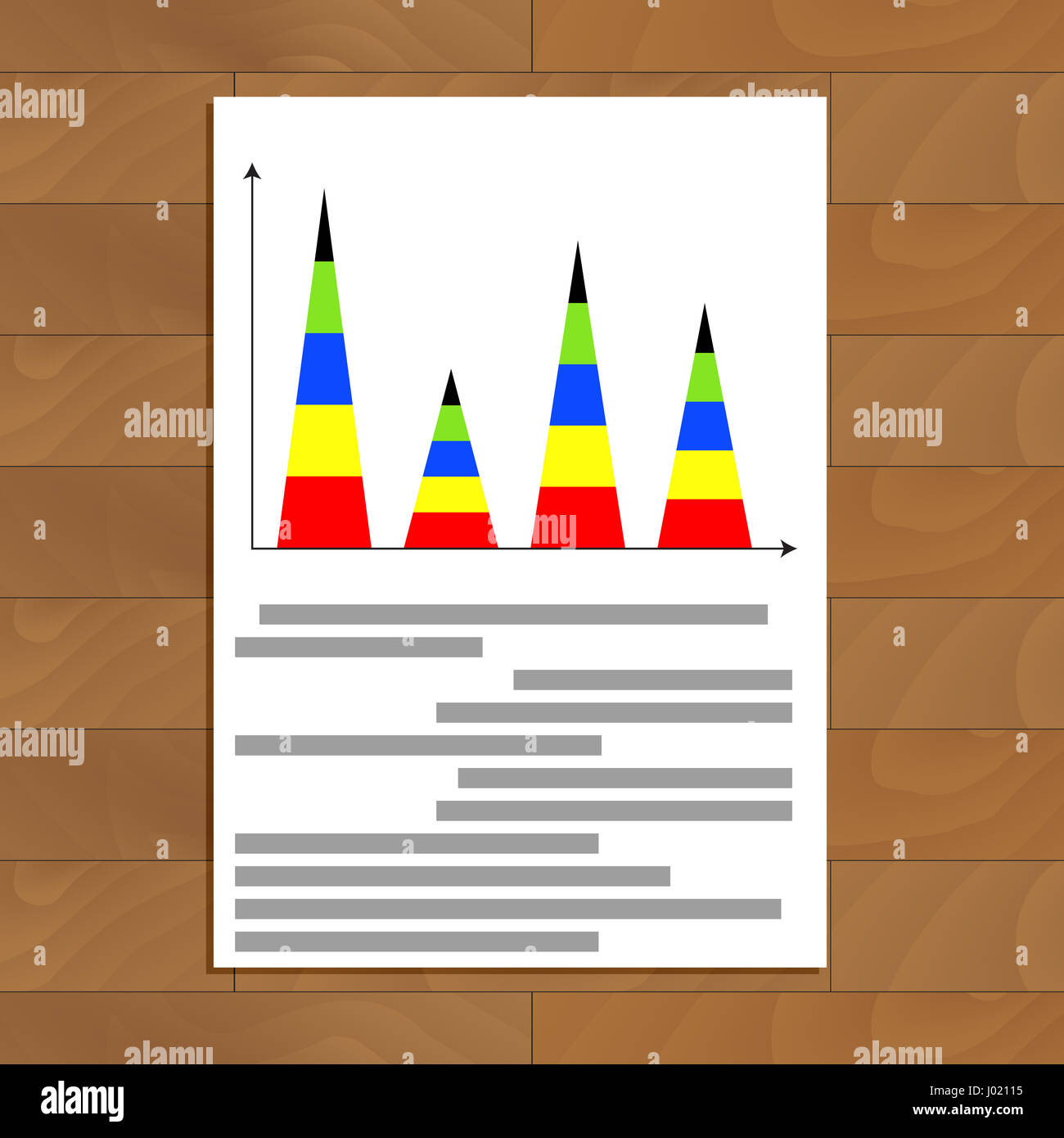 Vertical pyramidal statistics graph. Analytics financial graph and rate ...