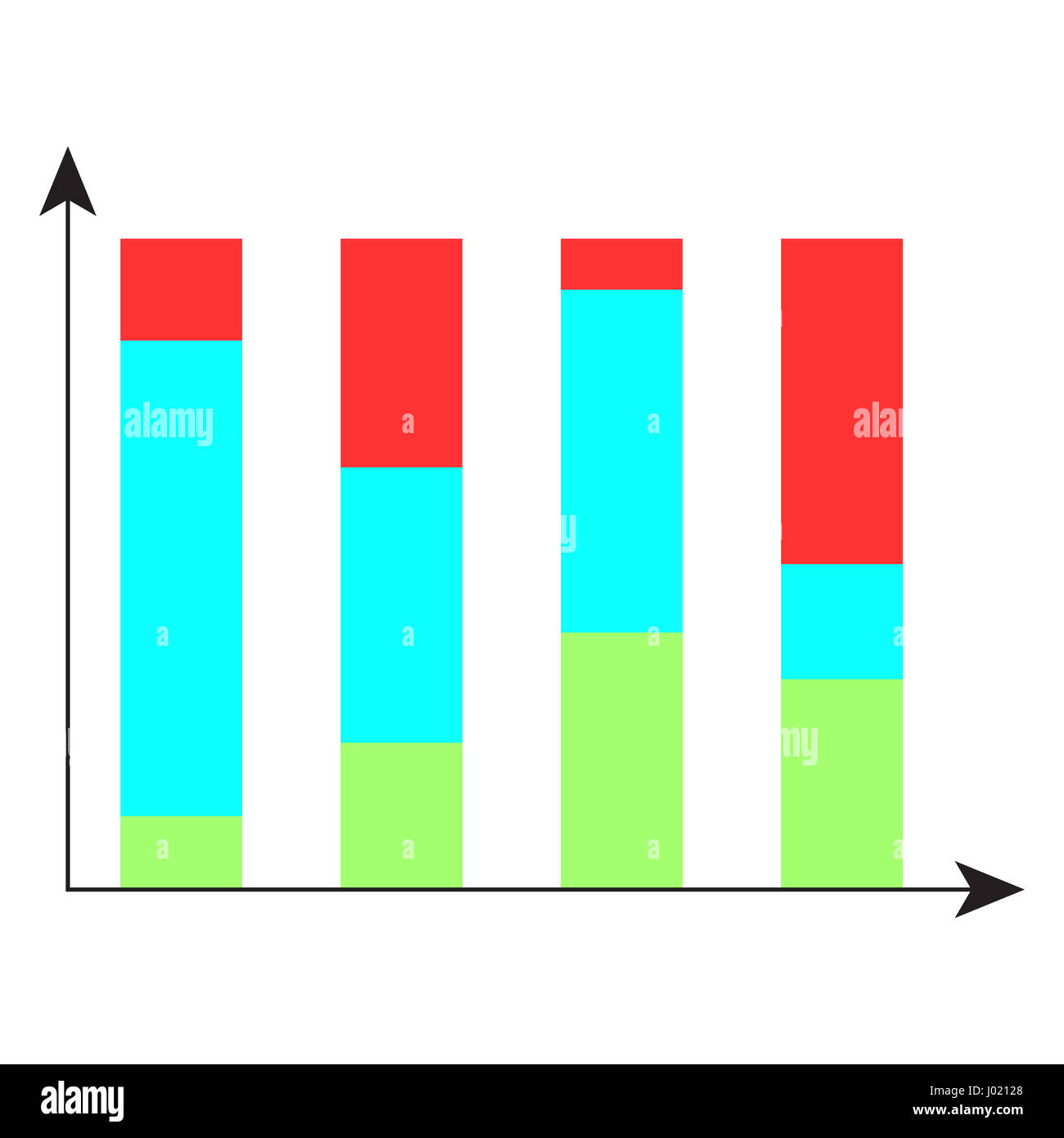 Color graphic vector. Diagram information economic illustration Stock ...