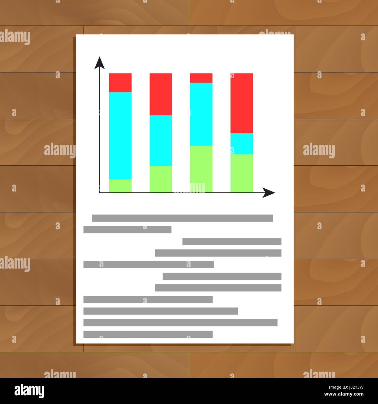 Color bar chart. Infochart plan, analysis marketing finance chart ...