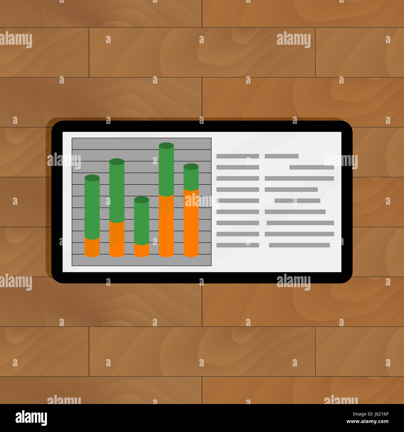Vector tablet infographic graph hi-res stock photography and images - Alamy