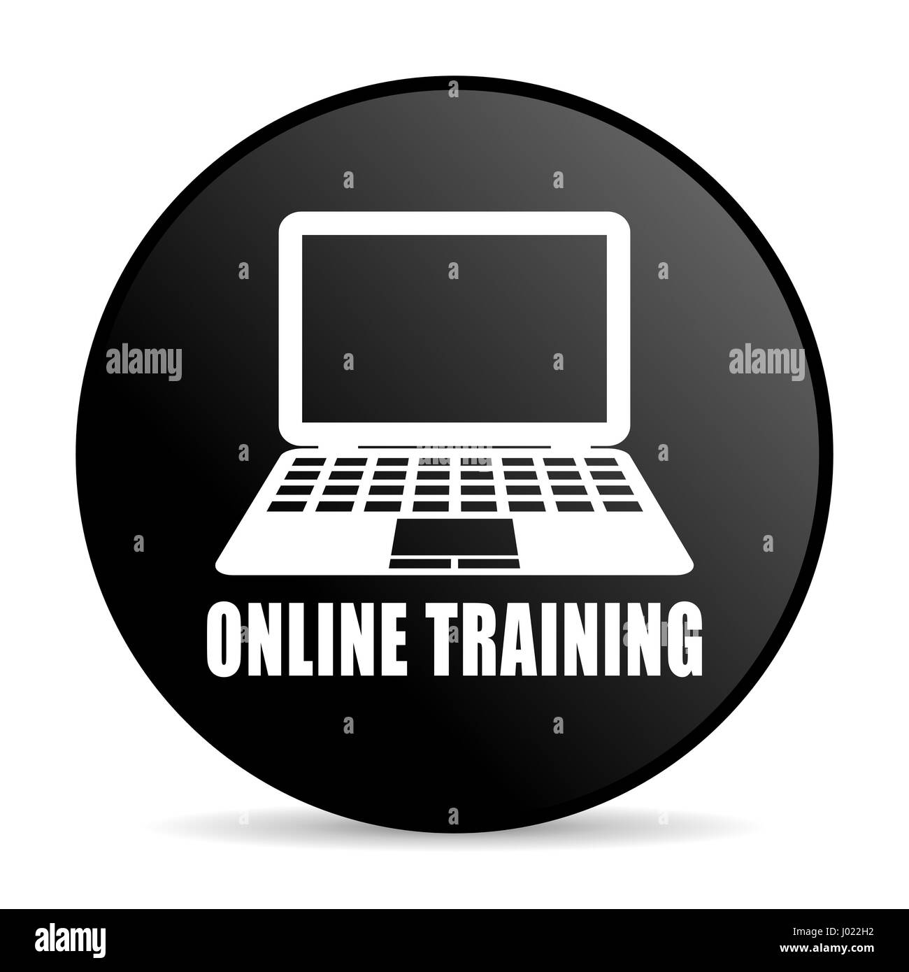 Training development icon internet button Black and White Stock Photos ...