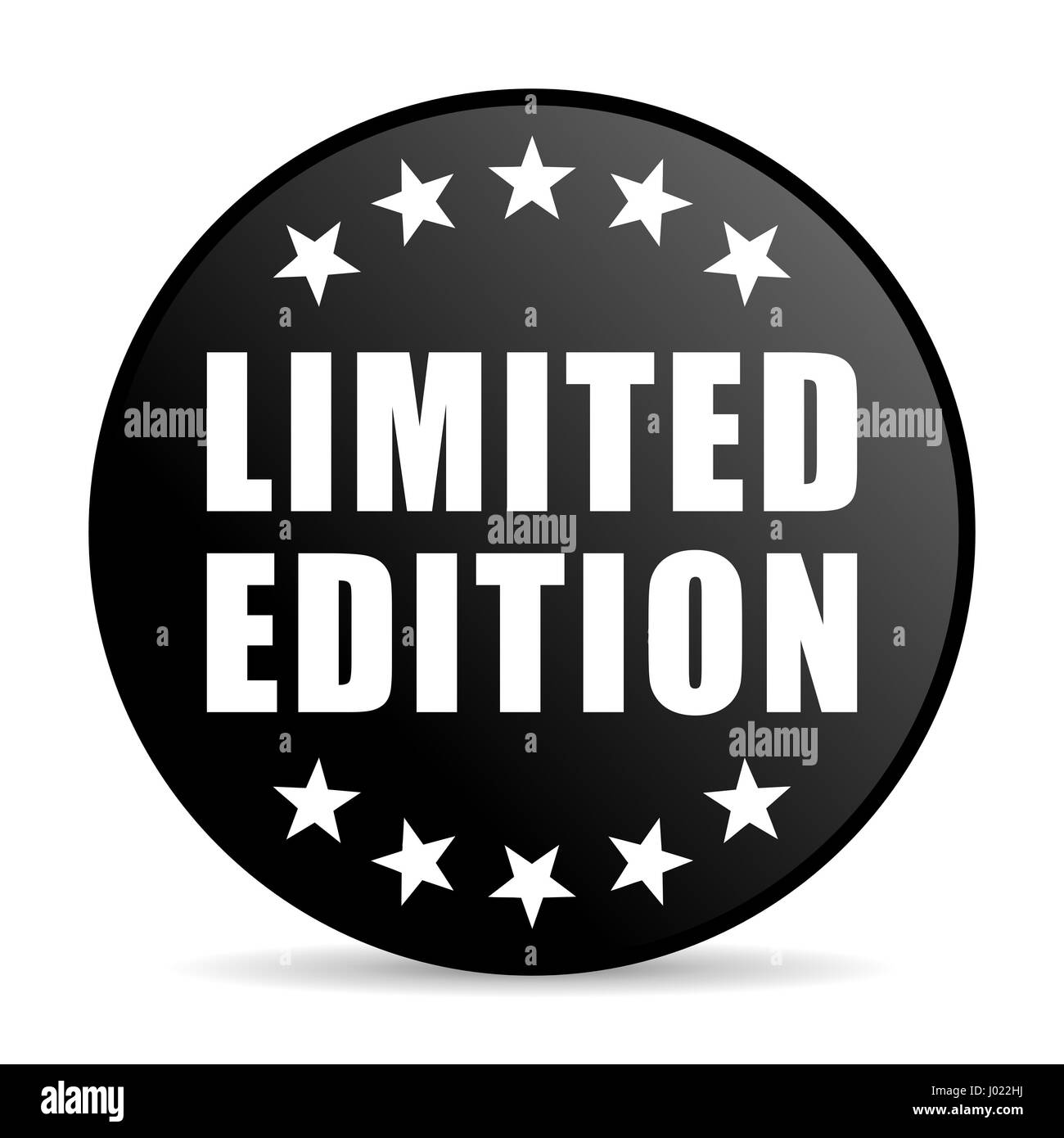 Limited edition black color web design round internet icon on white ...