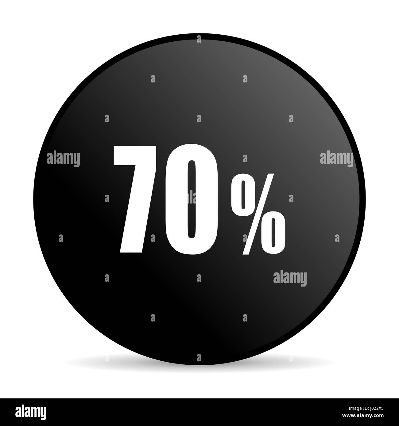 70 percent icon Black and White Stock Photos & Images - Alamy