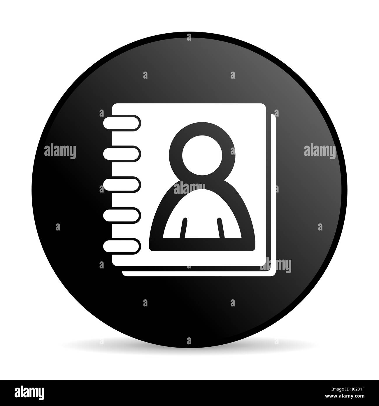Address Book Icon Black