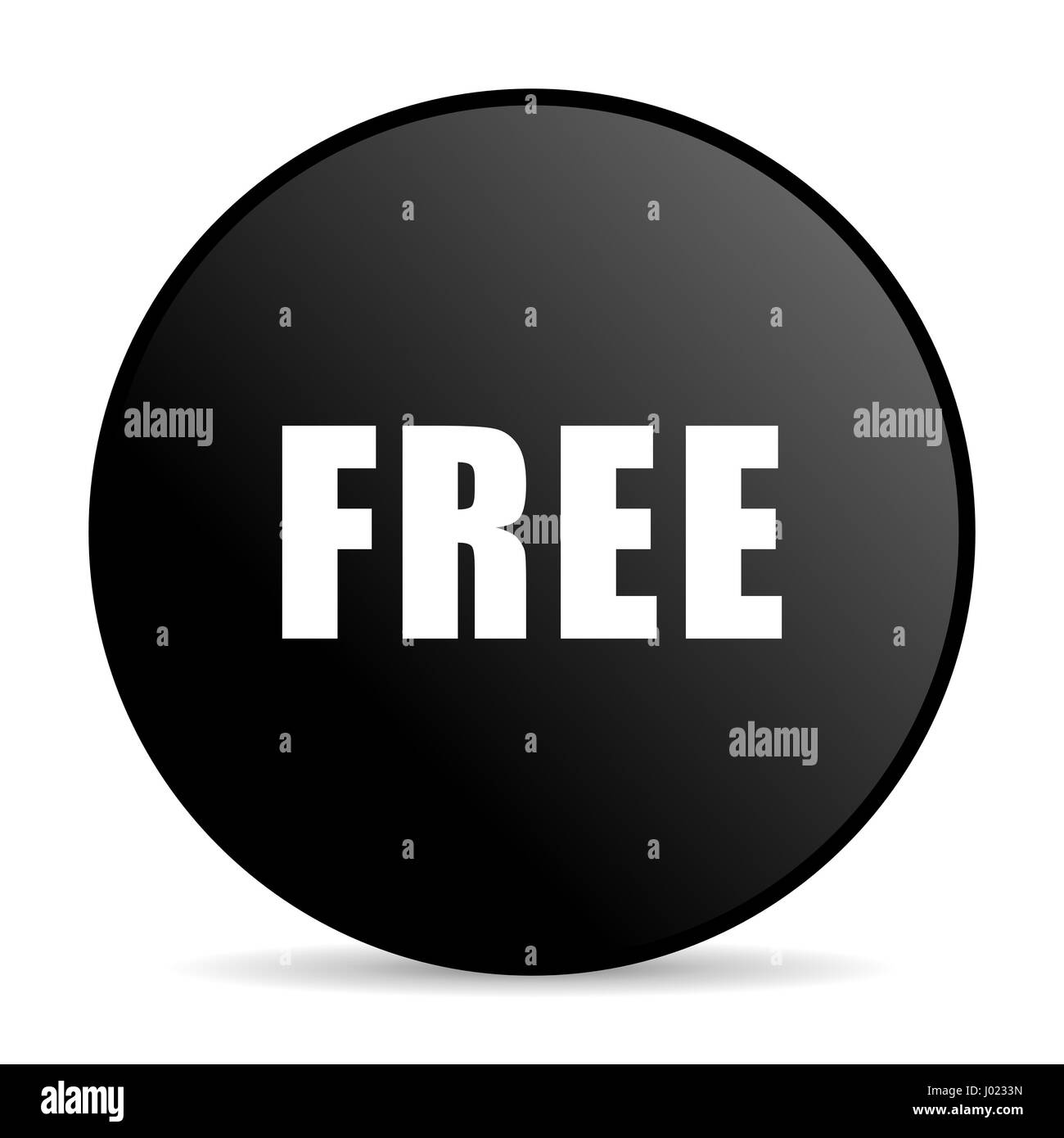 Free black color web design round internet icon on white background ...