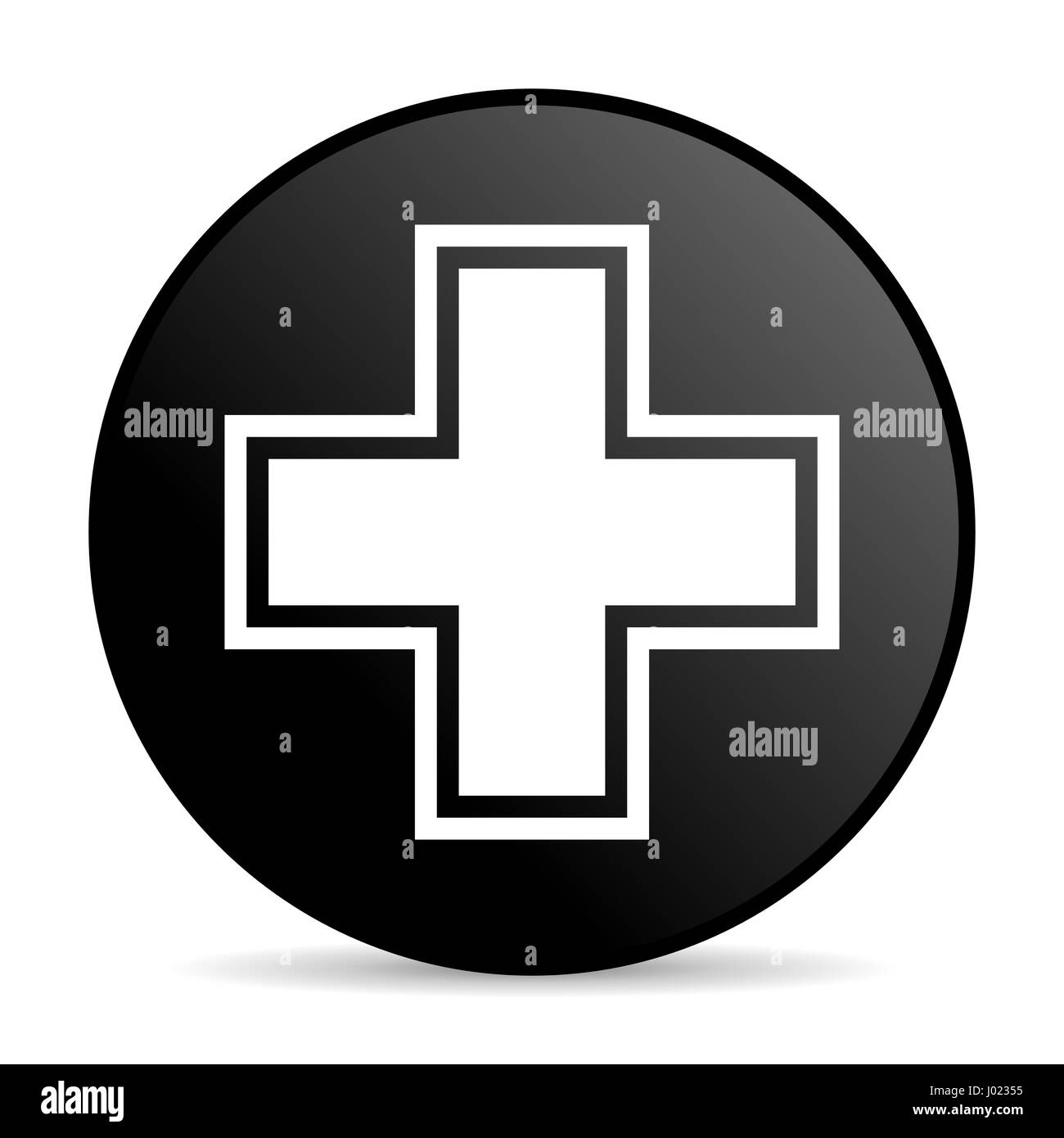 Pharmacy black color web design round internet icon on white background ...