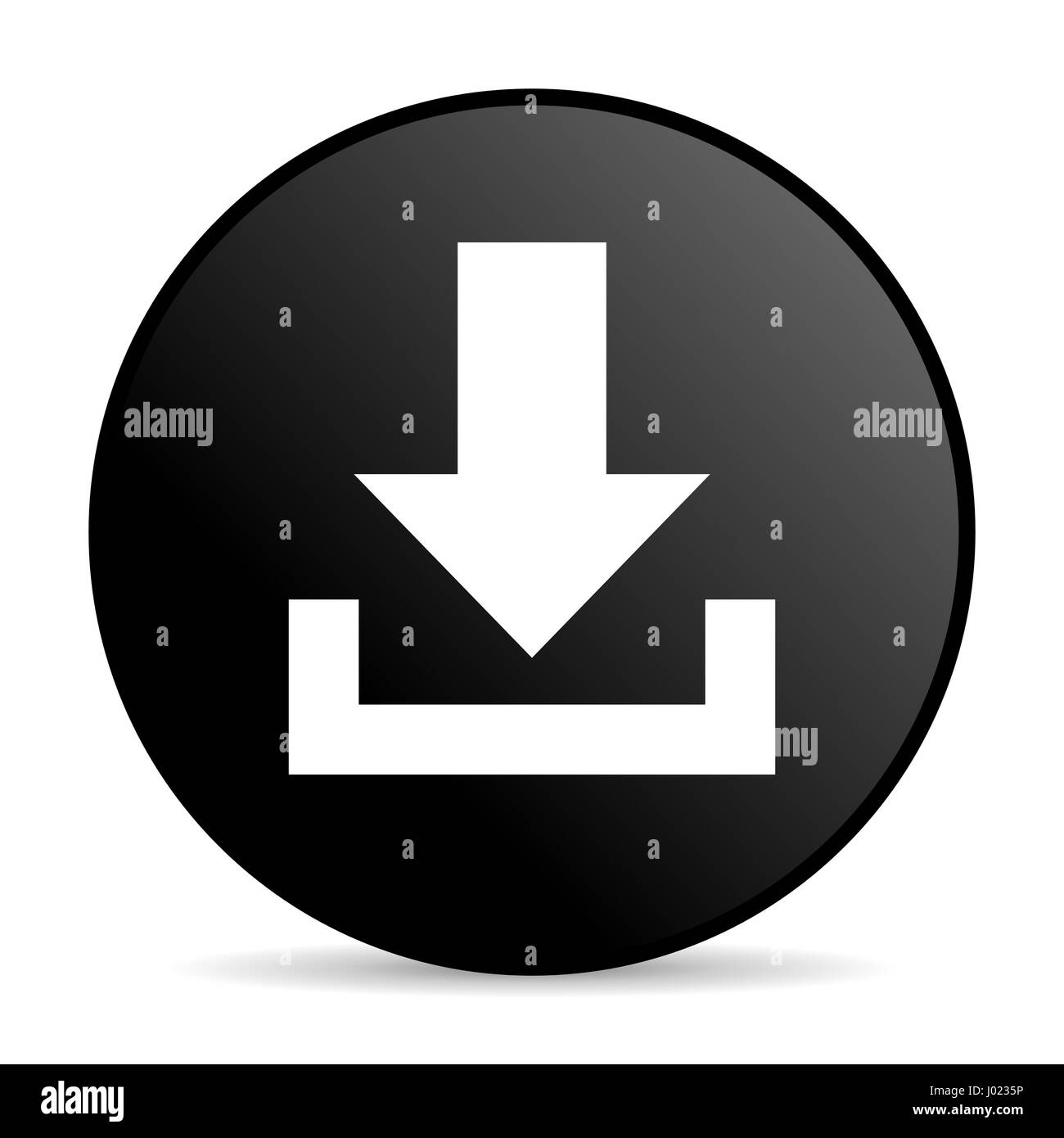 Download black color web design round internet icon on white background ...