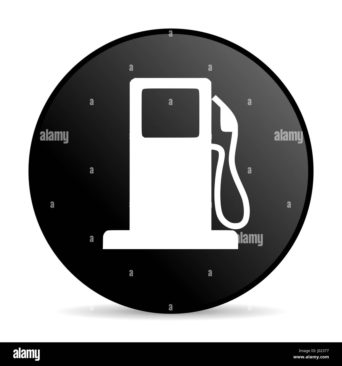 Petrol black color web design round internet icon on white background ...
