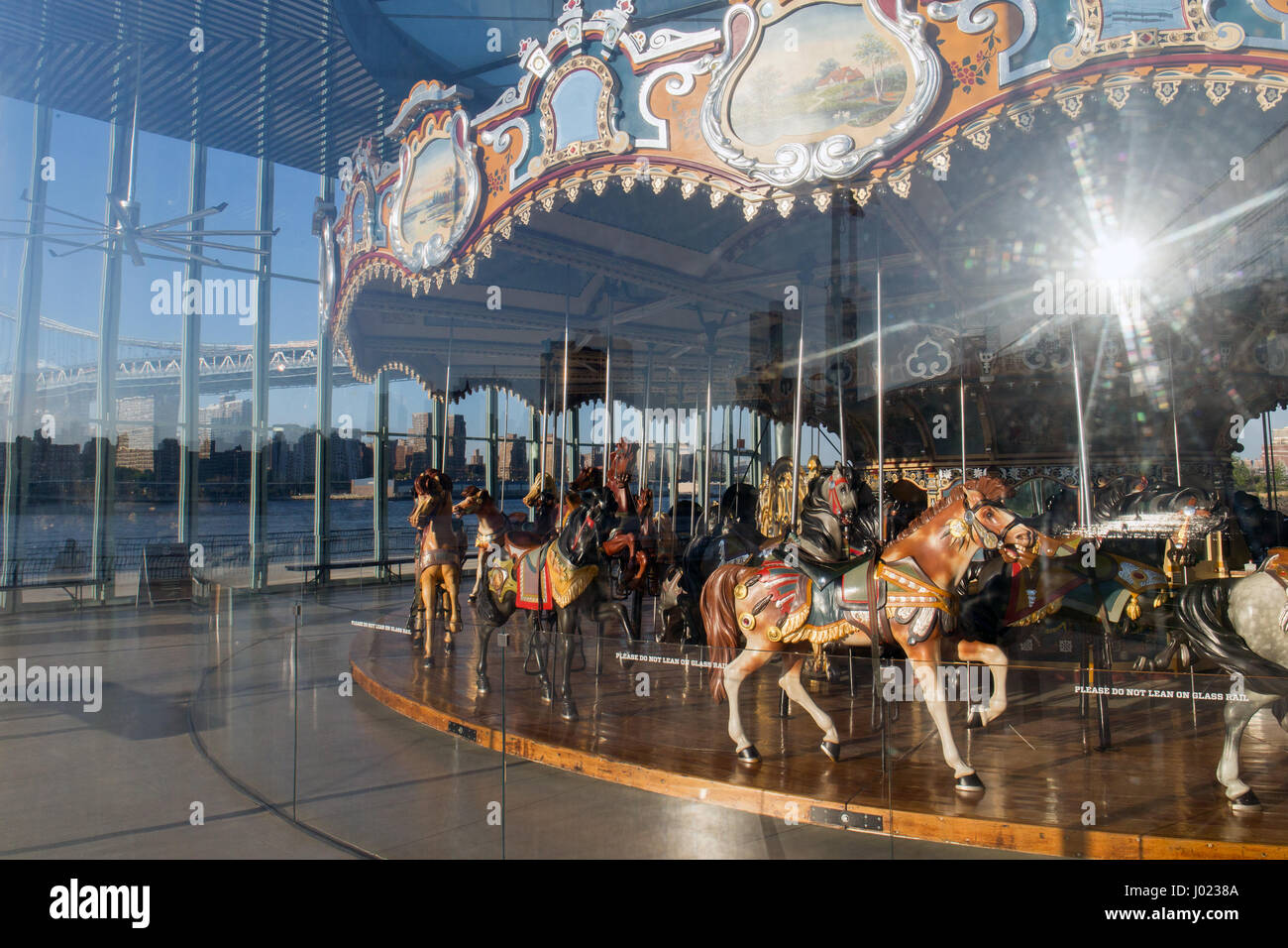 Closed Carousel in New York (USA Stock Photo - Alamy