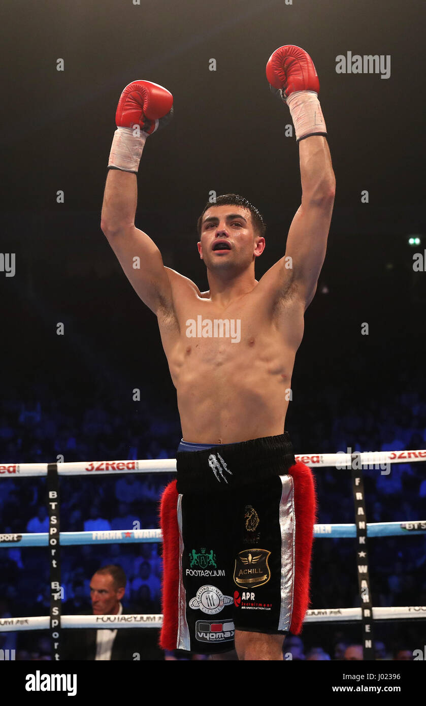 Jack Catterall celebrates victory over Martin Gethin in the Super ...