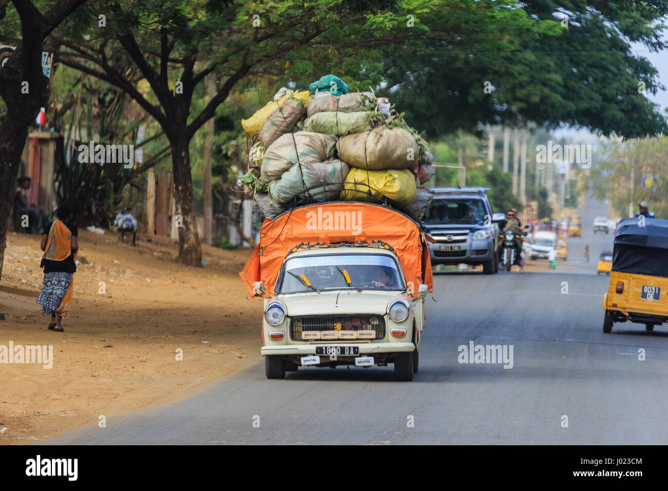 Overloaded Family Car