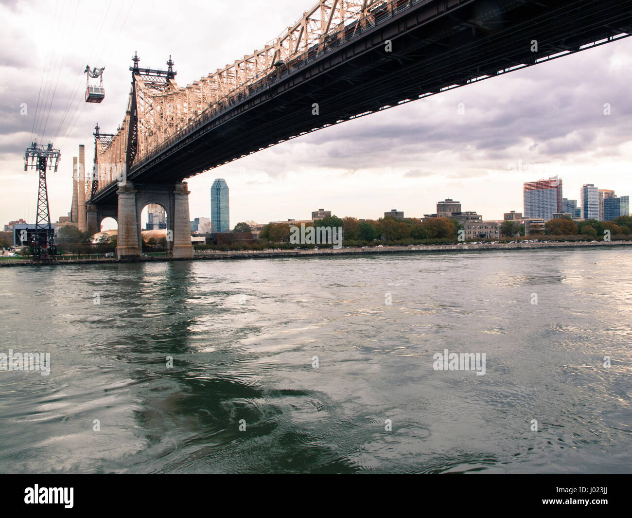 The Ed Koch Queensboro Bridge and East River, NYC Stock Photo - Alamy