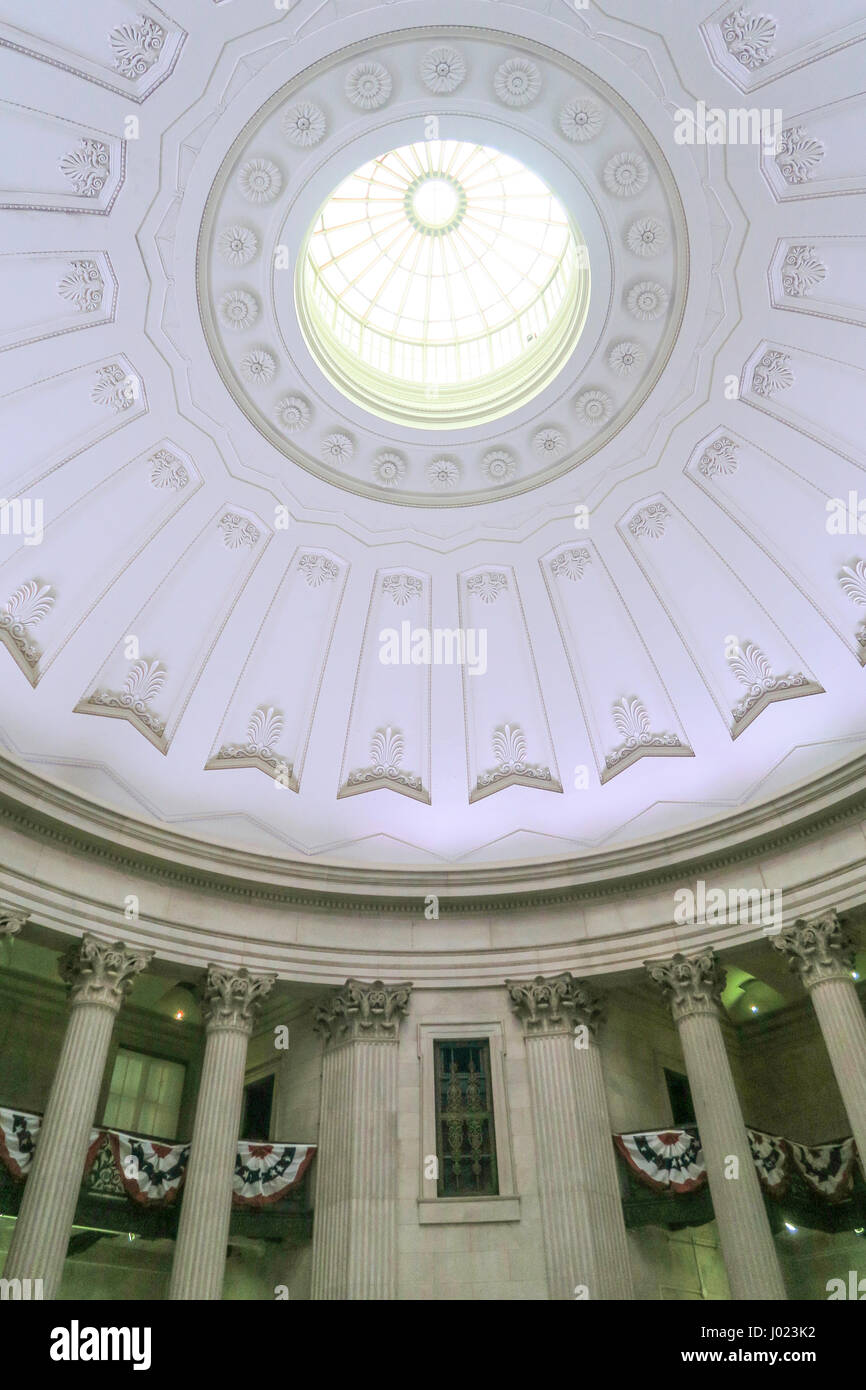 Dome in Federal Hall Memorial National Historic Site, NYC Stock Photo ...
