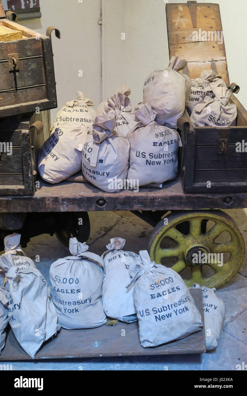 Vault on Display in The Federal Hall National Memorial, NYC Stock Photo ...