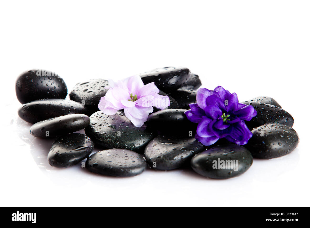 Zen pebbles. Stone spa Stock Photo - Alamy