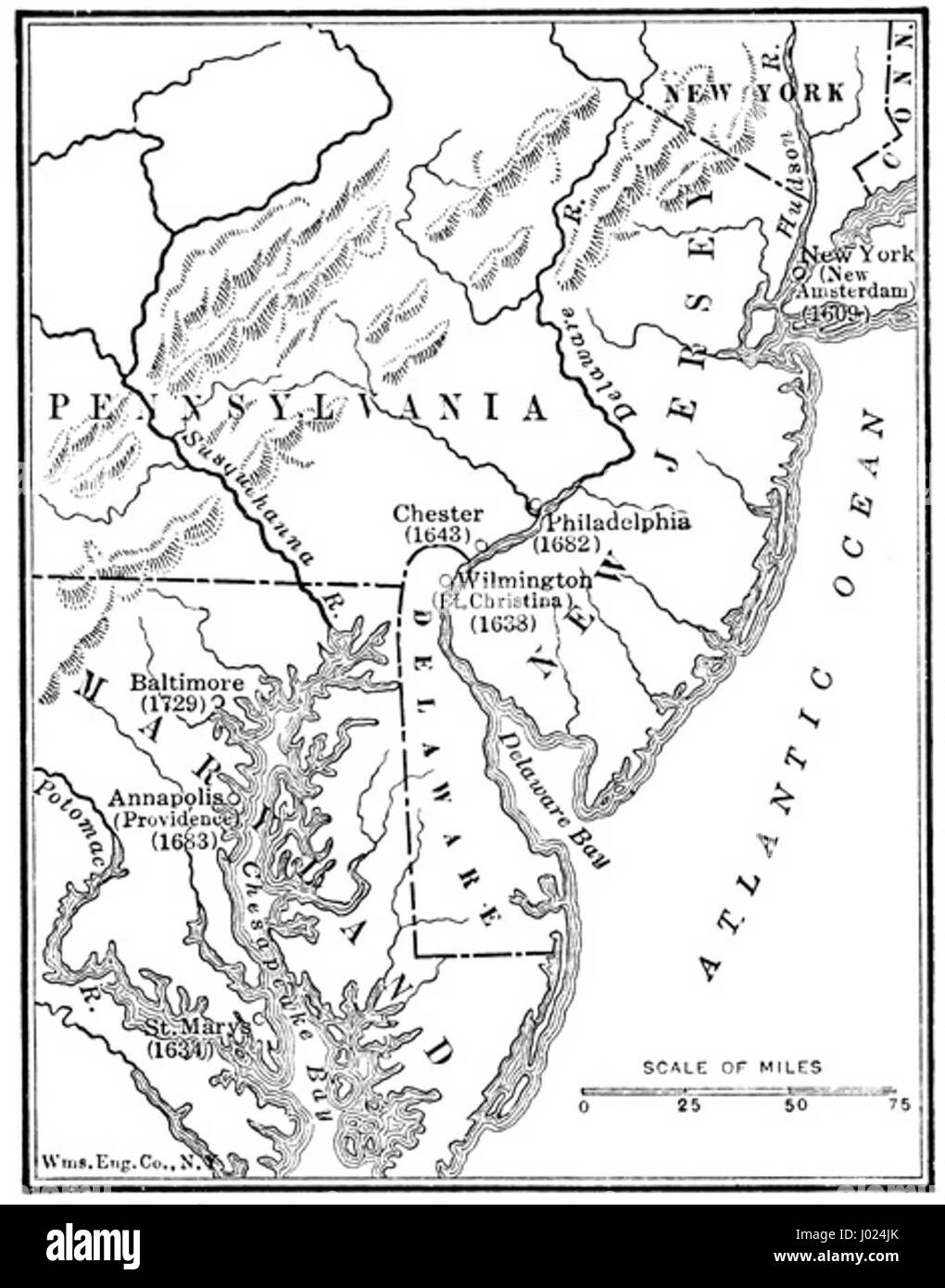 Maryland Map Black and White Stock Photos & Images - Alamy