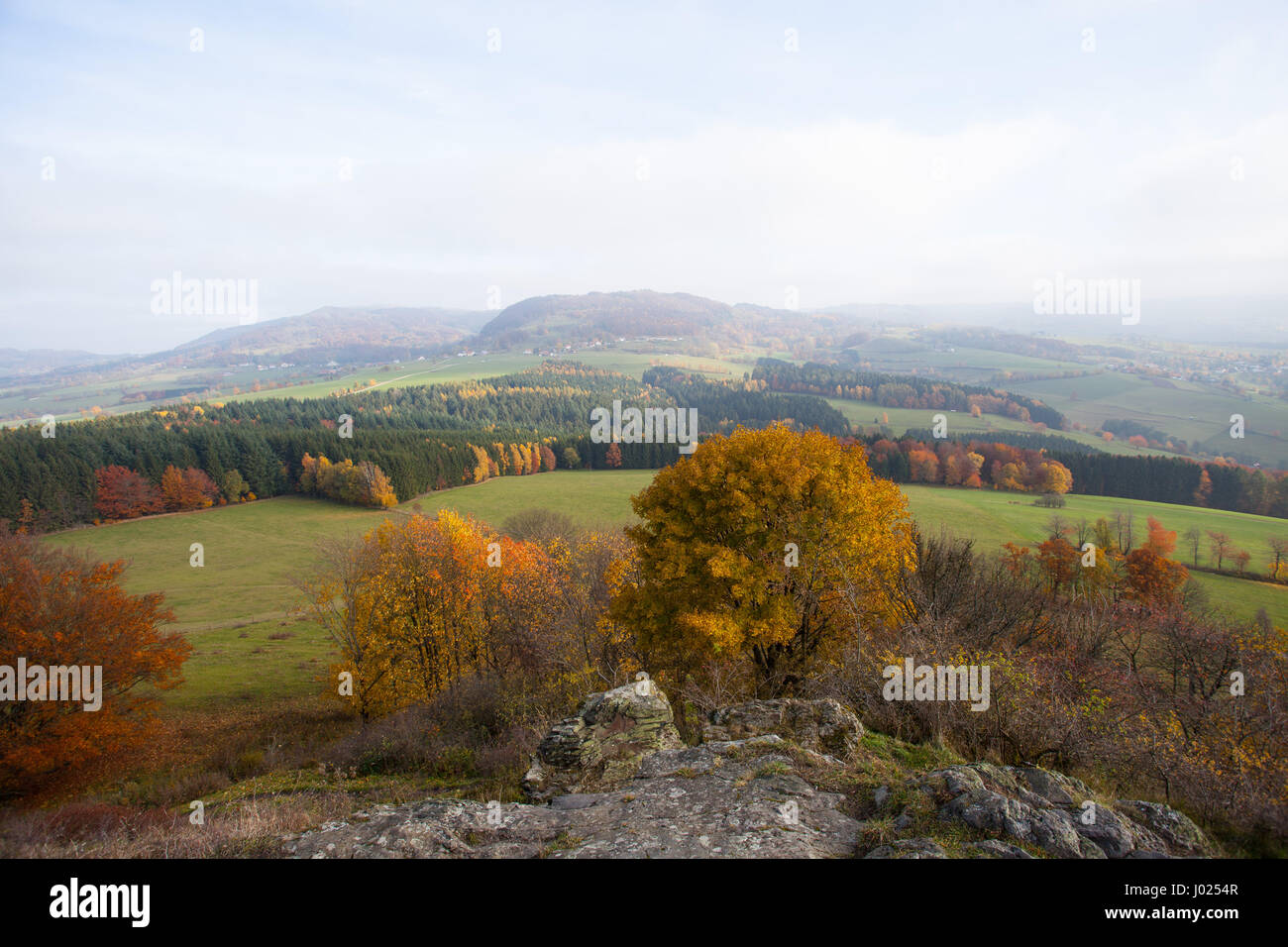 Autumn in german Mountains and Forests - During a hiking tour in some ...