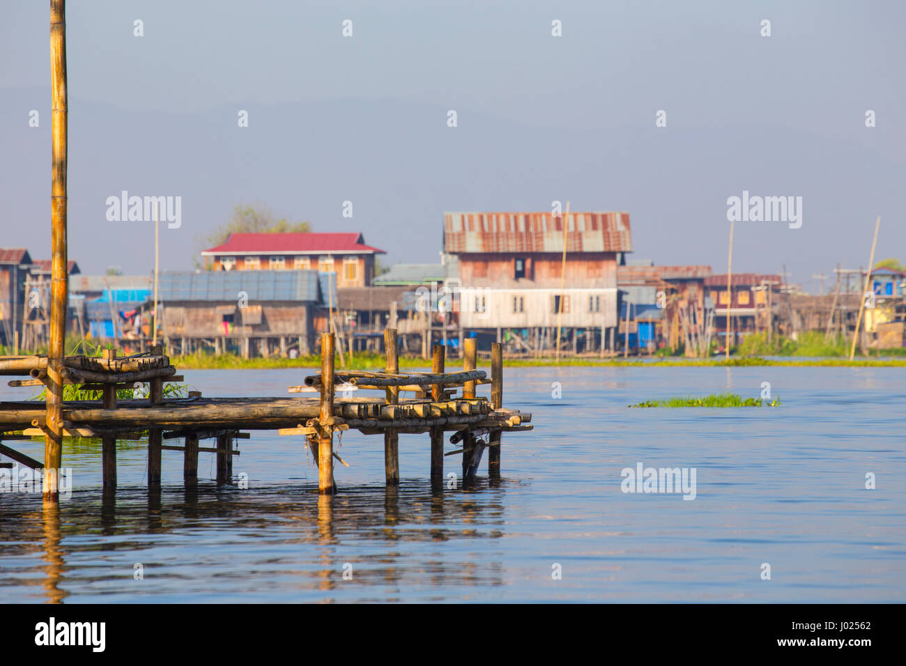 Traditional floating village at Inle Lake, Myanmar Stock Photo - Alamy
