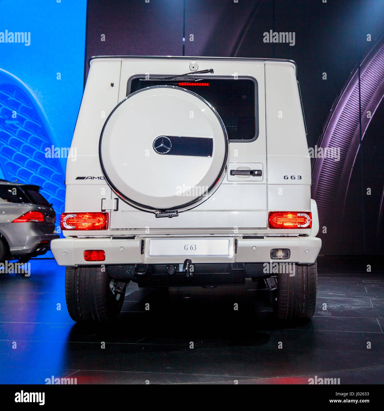 FRANKFURT, GERMANY - 23 SEPTEMBER, 2015:Mercedes Benz G63 AMG (W463 ...