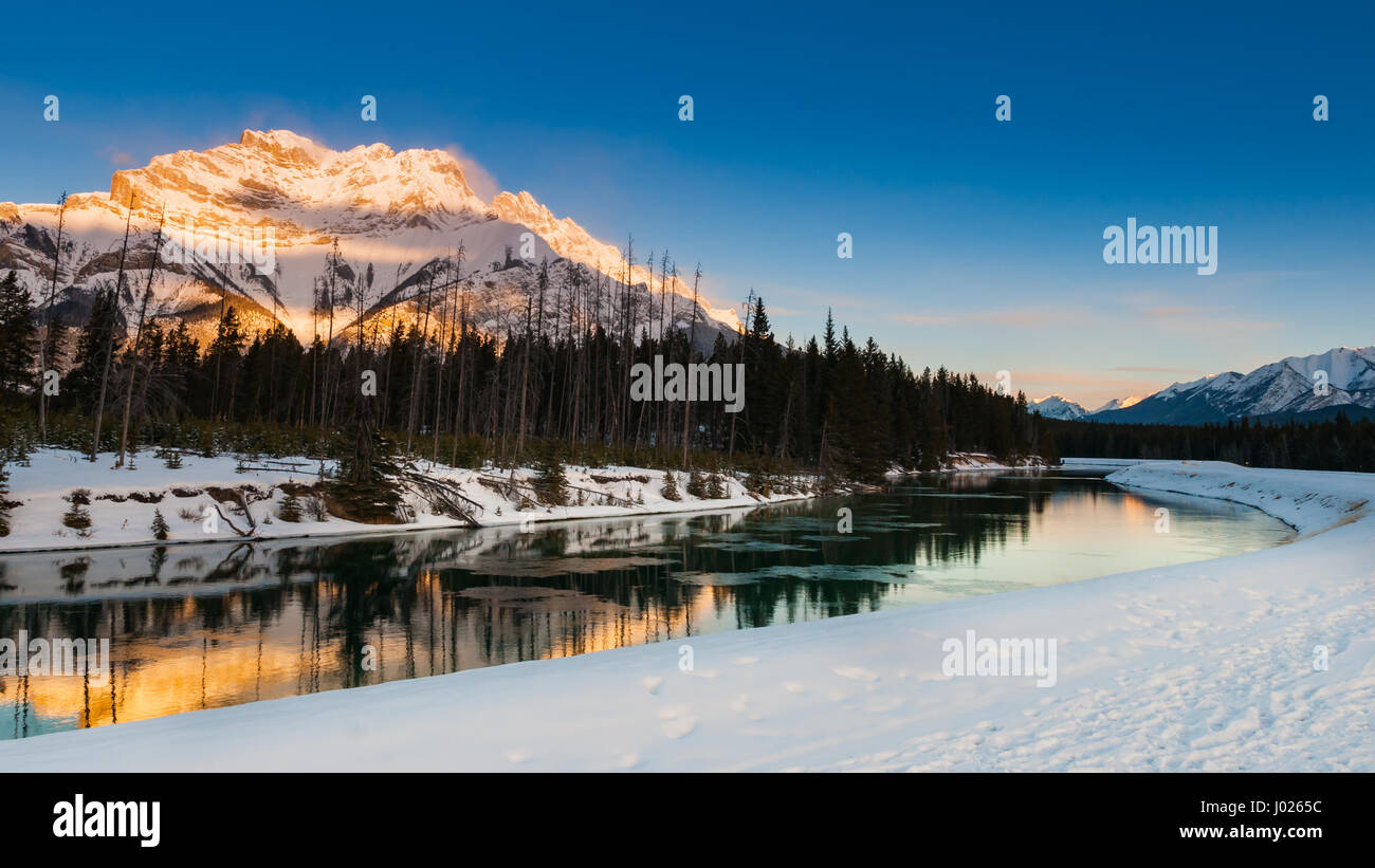 Winter Scenery in Banff National Park Alberta Canada Stock Photo - Alamy