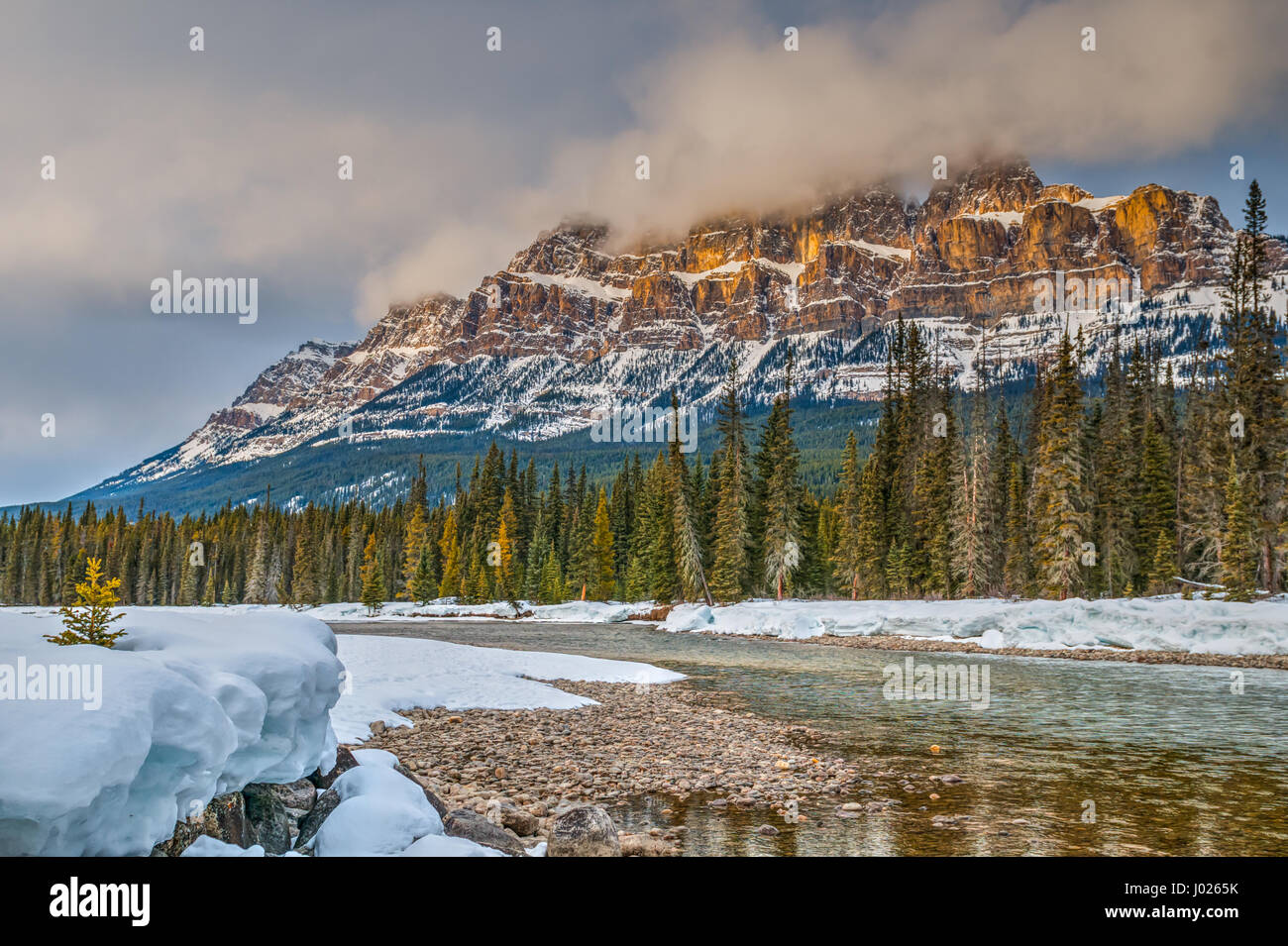 Winter Scenery in Banff National Park Alberta Canada Stock Photo - Alamy