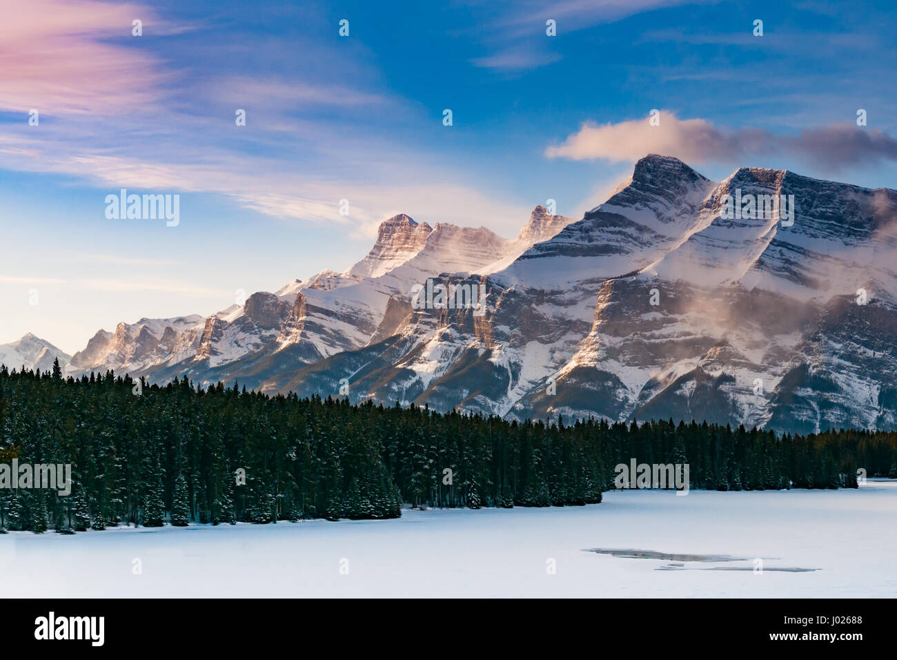 Winter Scenery in Banff National Park Alberta Canada Stock Photo - Alamy