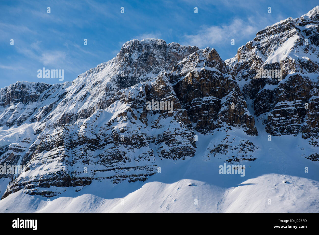 Winter in the mountains Banff National Park Alberta Canada Stock Photo ...