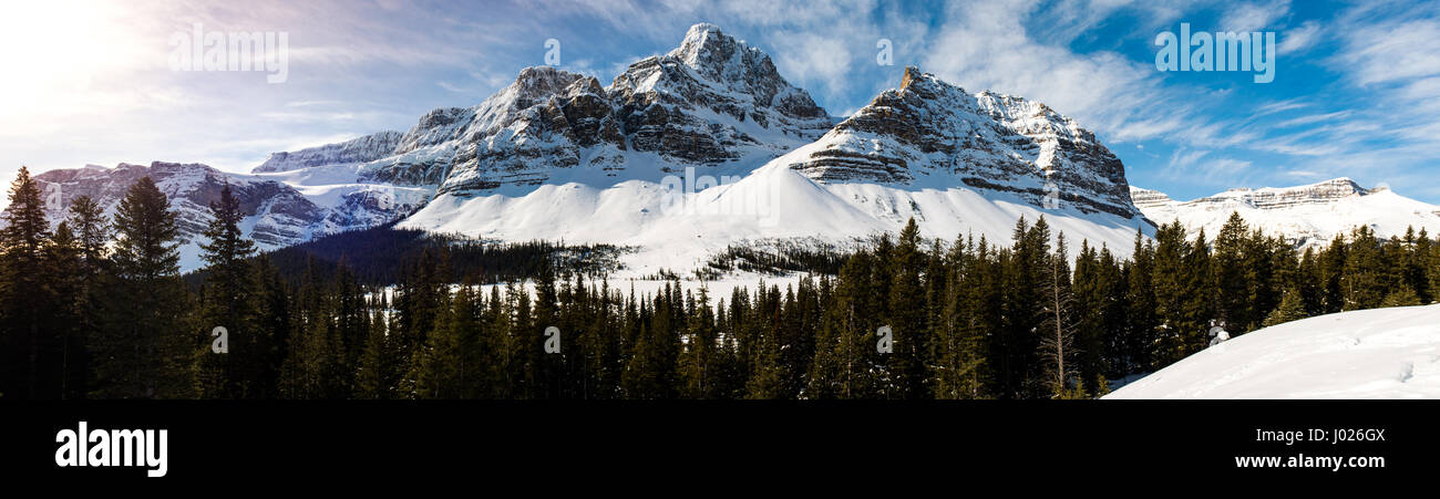 Winter in the mountains Banff National Park Alberta Canada Stock Photo ...