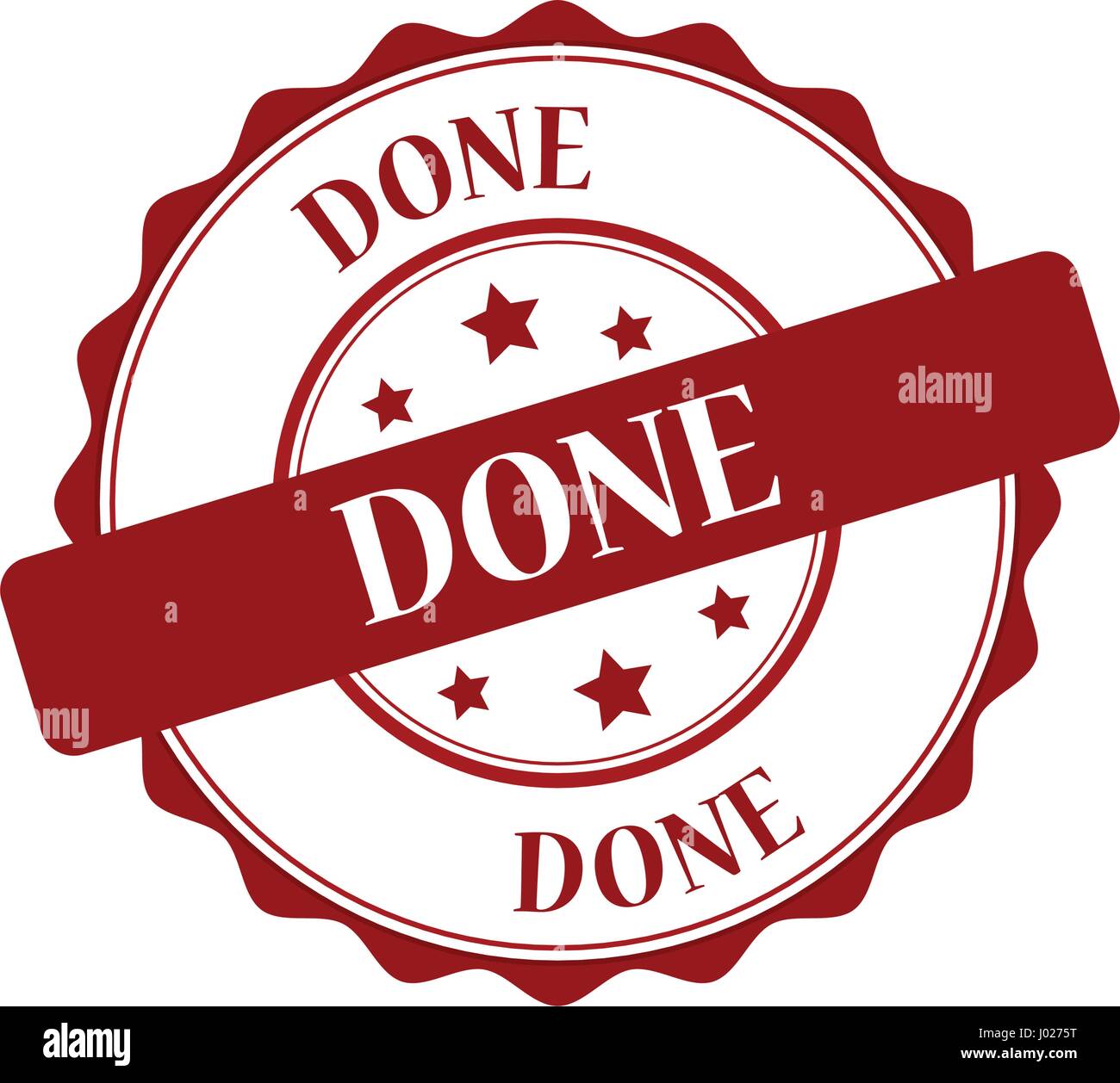Done red stamp illustration Stock Vector Image & Art - Alamy