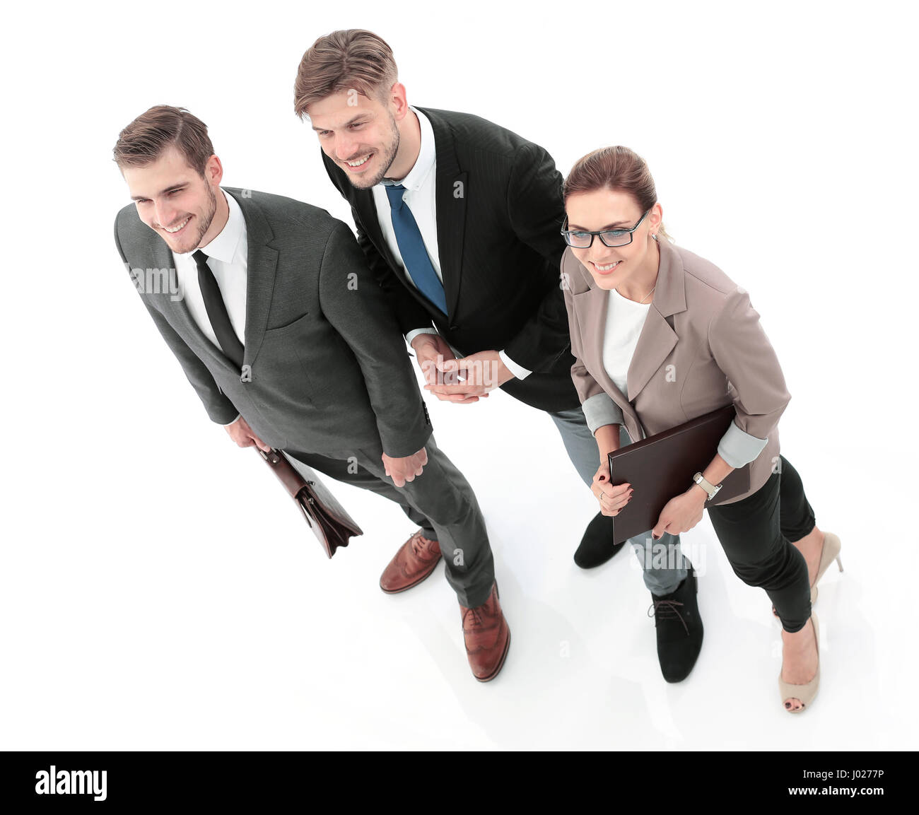 Group of successful and confident business people looking strai Stock ...
