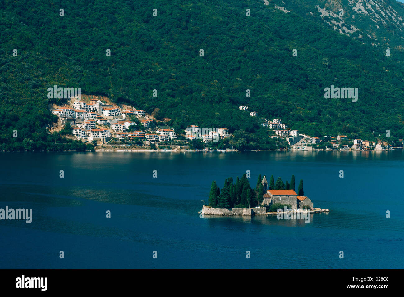 The island of Gospa od Skrpela, Kotor Bay, Montenegro Stock Photo - Alamy