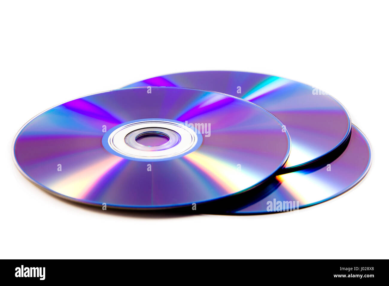 stack of cd roms. CD & DVD disk on white background Stock Photo - Alamy