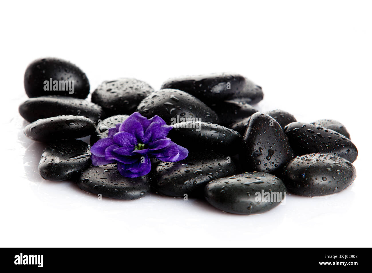Zen pebbles. background of a spa with stones Stock Photo - Alamy