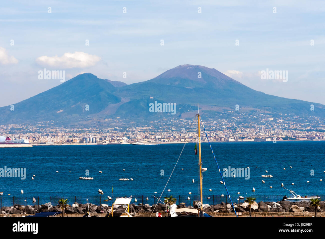 naples city view Stock Photo - Alamy
