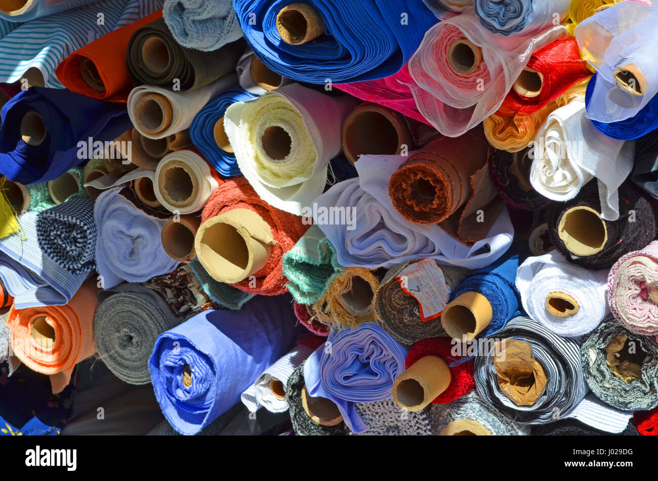 Bolts of Cloth Stock Photo - Alamy