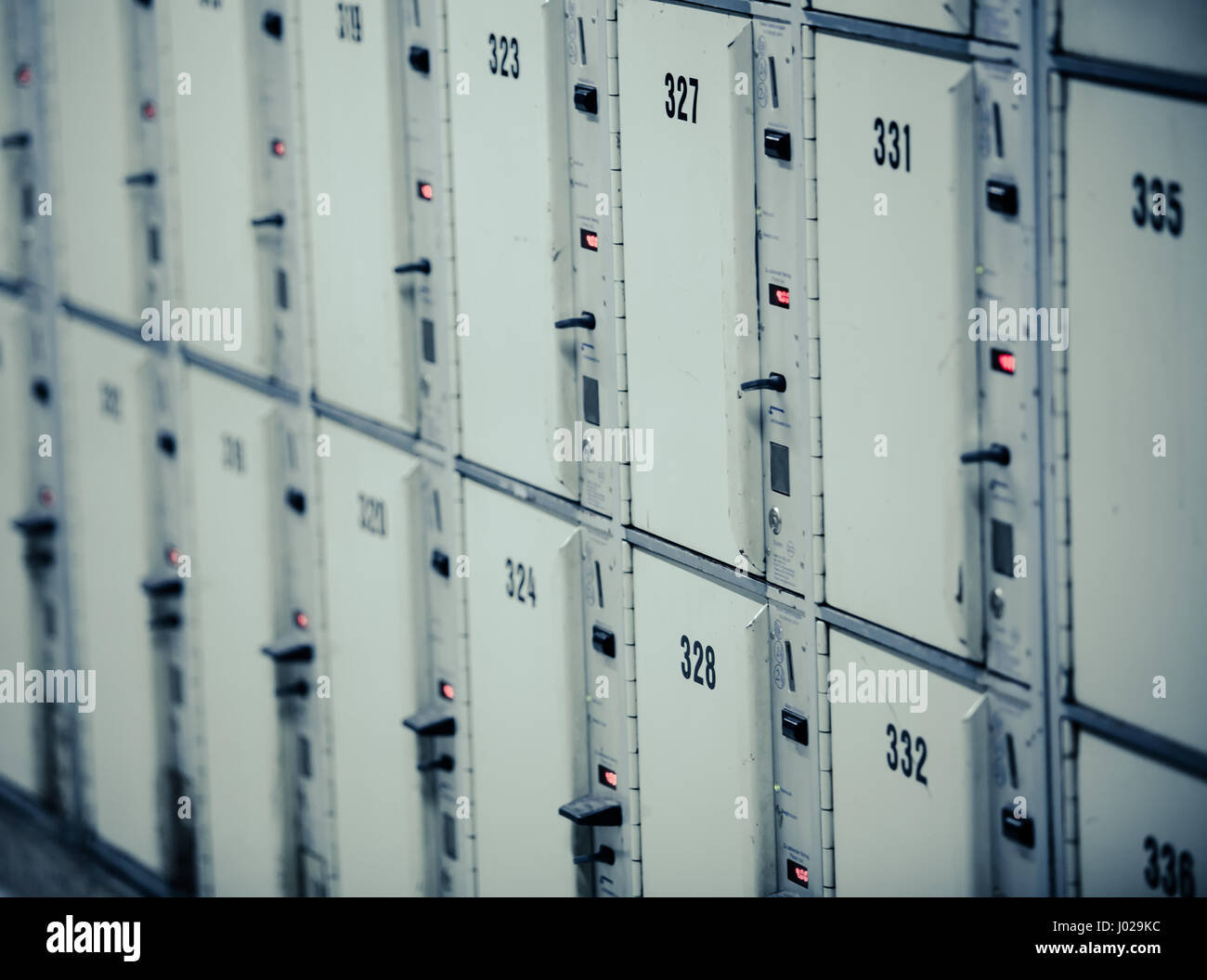 Lockers in a museum hi-res stock photography and images - Alamy