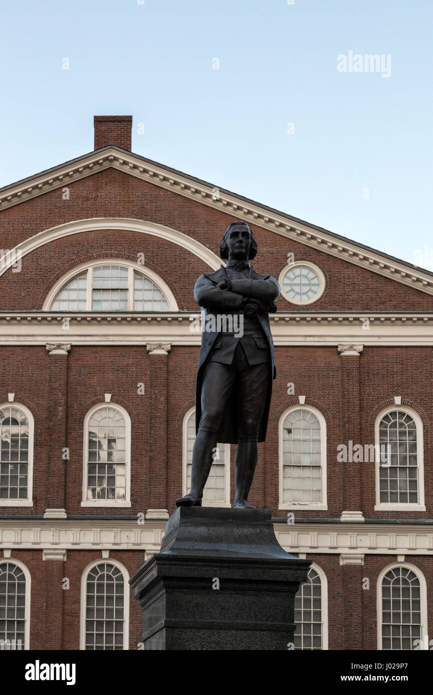 Samuel Adams Statue Stock Photo - Alamy