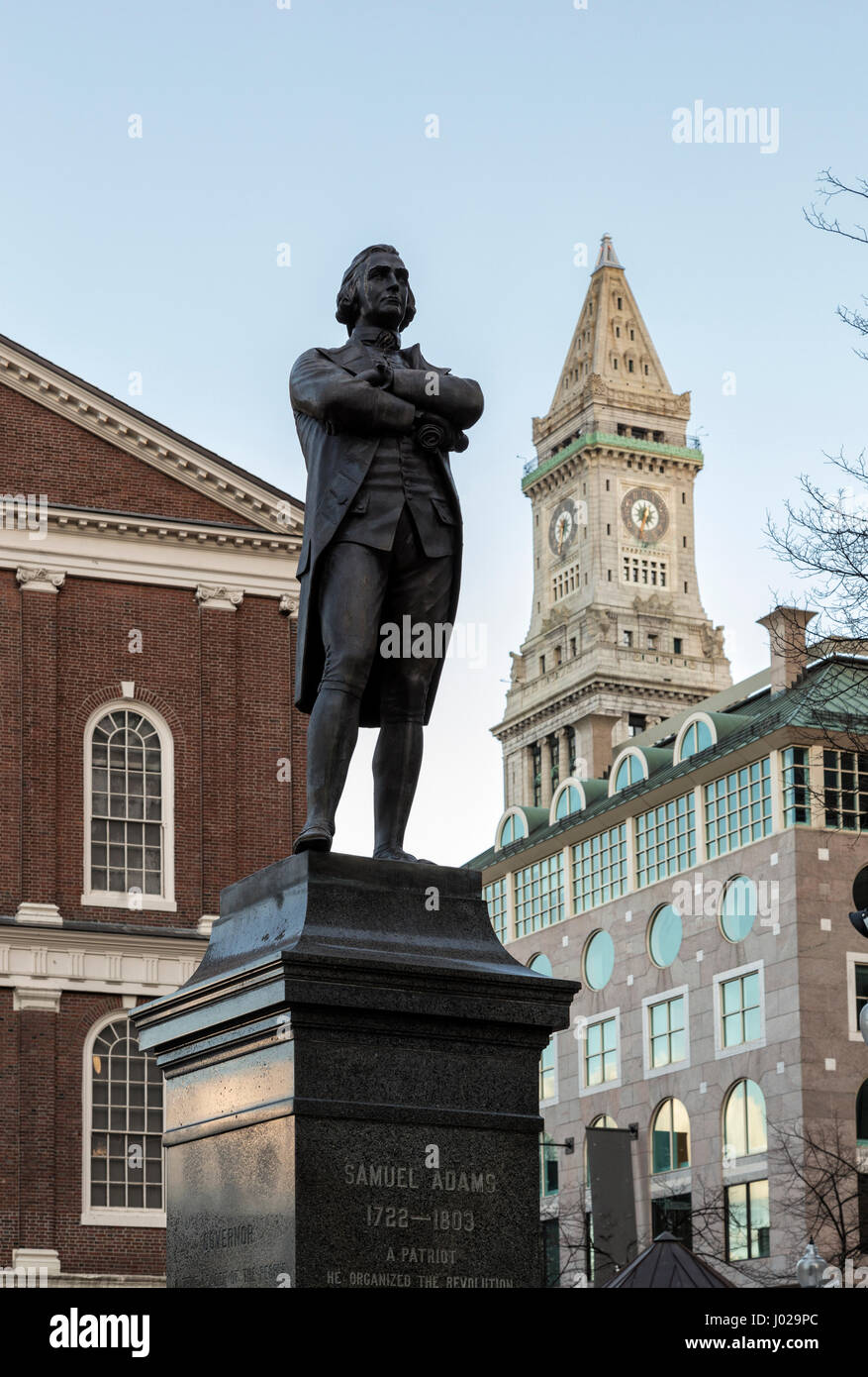 Samuel Adams Statue Stock Photo - Alamy