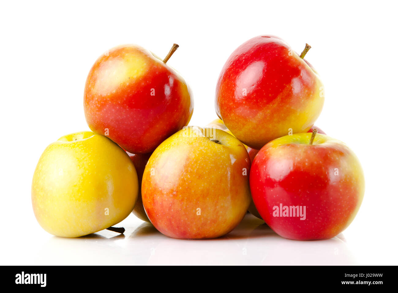 apples over white background Stock Photo - Alamy