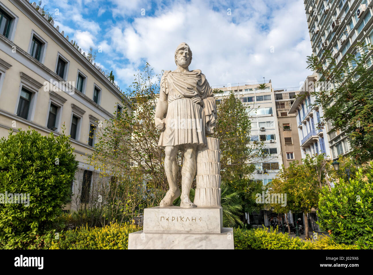 Statue of Greek statesman, orator and general of Athens Pericles in ...