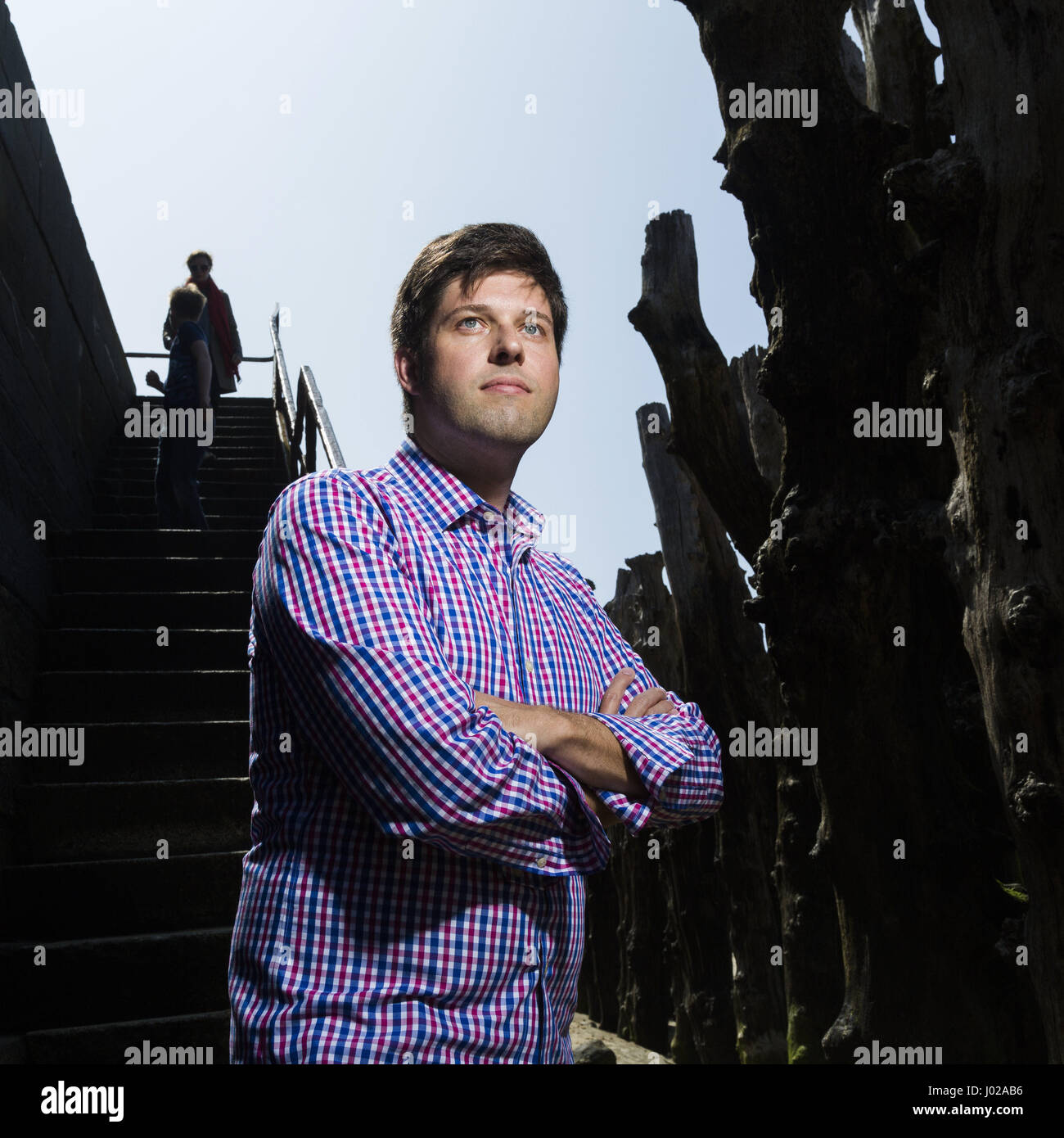 Portrait of David James Poissant 25/05/2015 ©Philippe MATSAS/Opale ...
