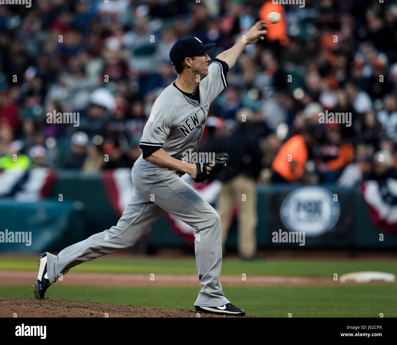 Baltimore, Maryland, USA. 8th Apr, 2017. New York Yankees relief ...