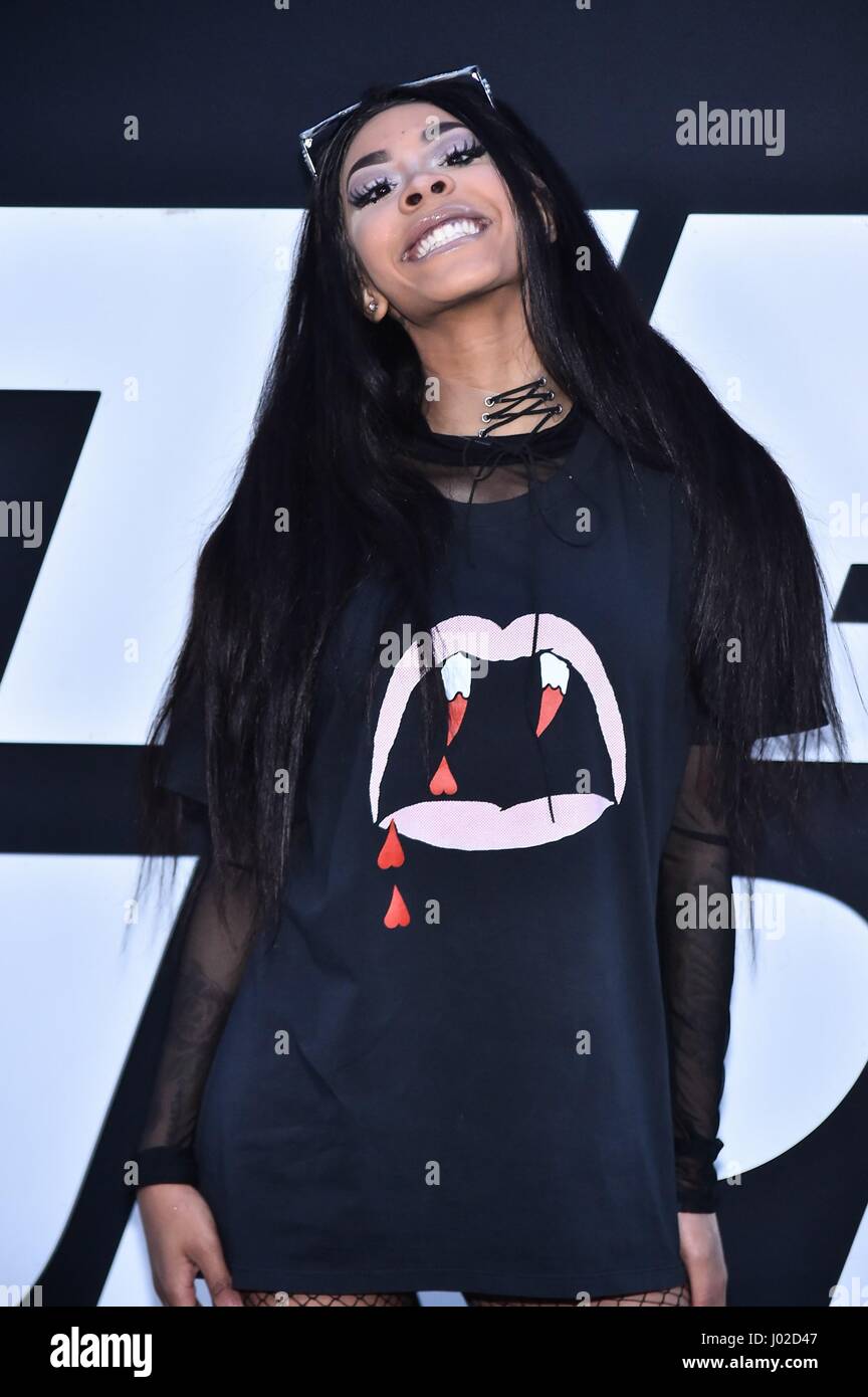 New York, NY, USA. 8th Apr, 2017. Rico Nasty at arrivals for THE FATE ...