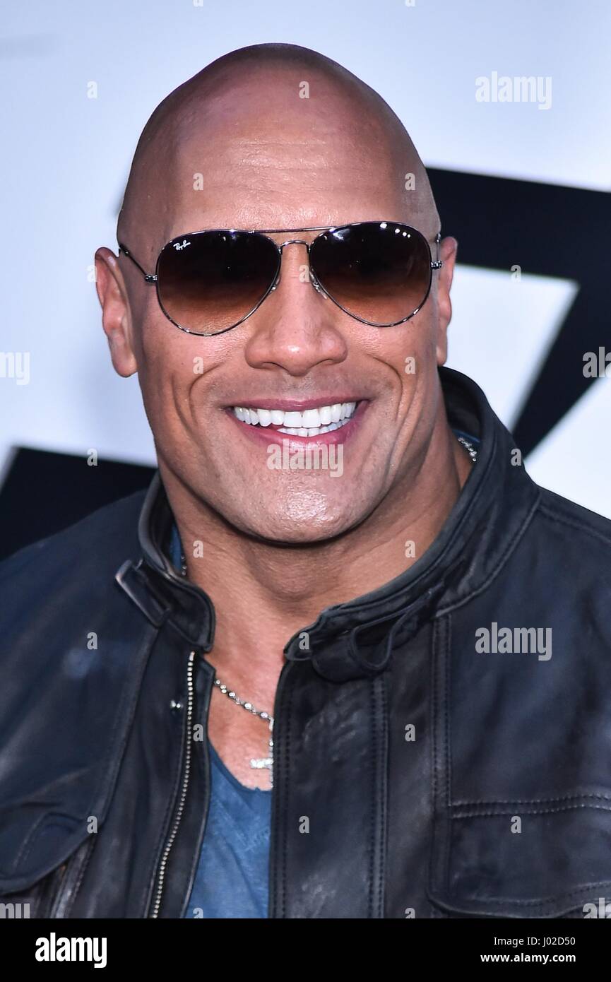 New York, NY, USA. 8th Apr, 2017. Dwayne Johnson at arrivals for THE ...