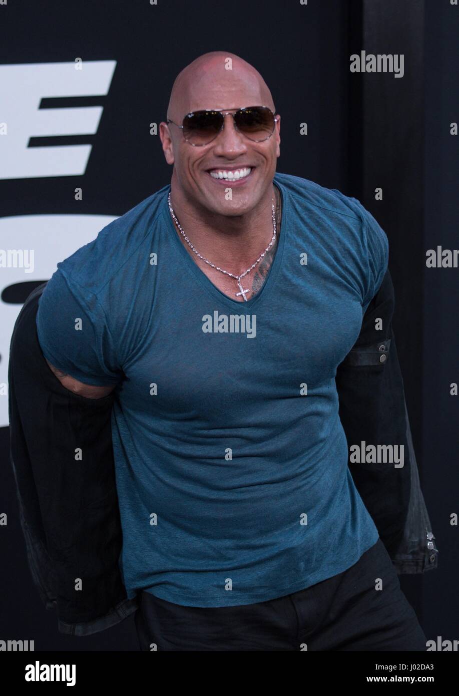 New York, NY, USA. 8th Apr, 2017. Dwayne Johnson at arrivals for THE ...